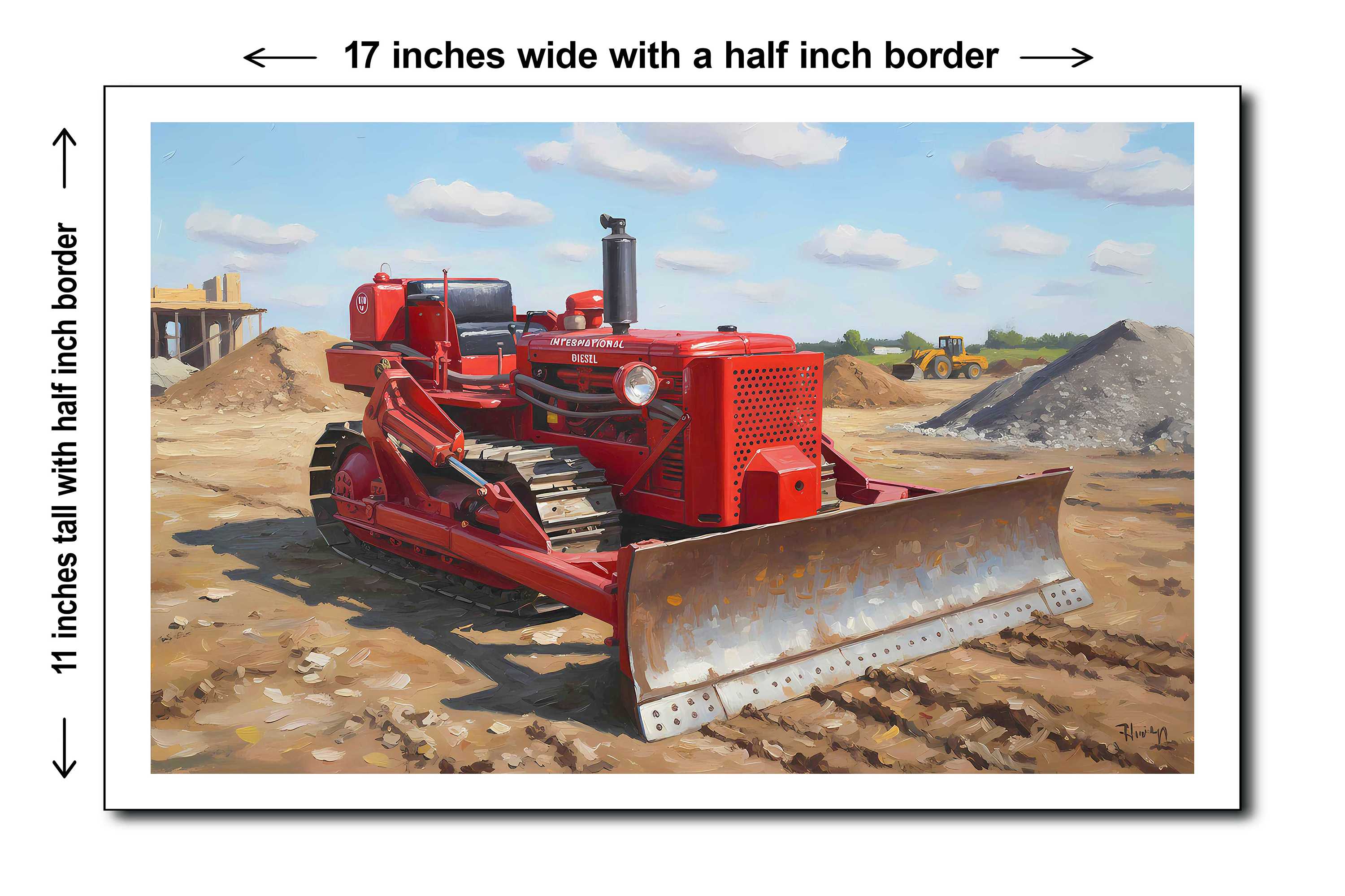 1950 TD International Dozer - 11x17 Poster Art Print | eBay
