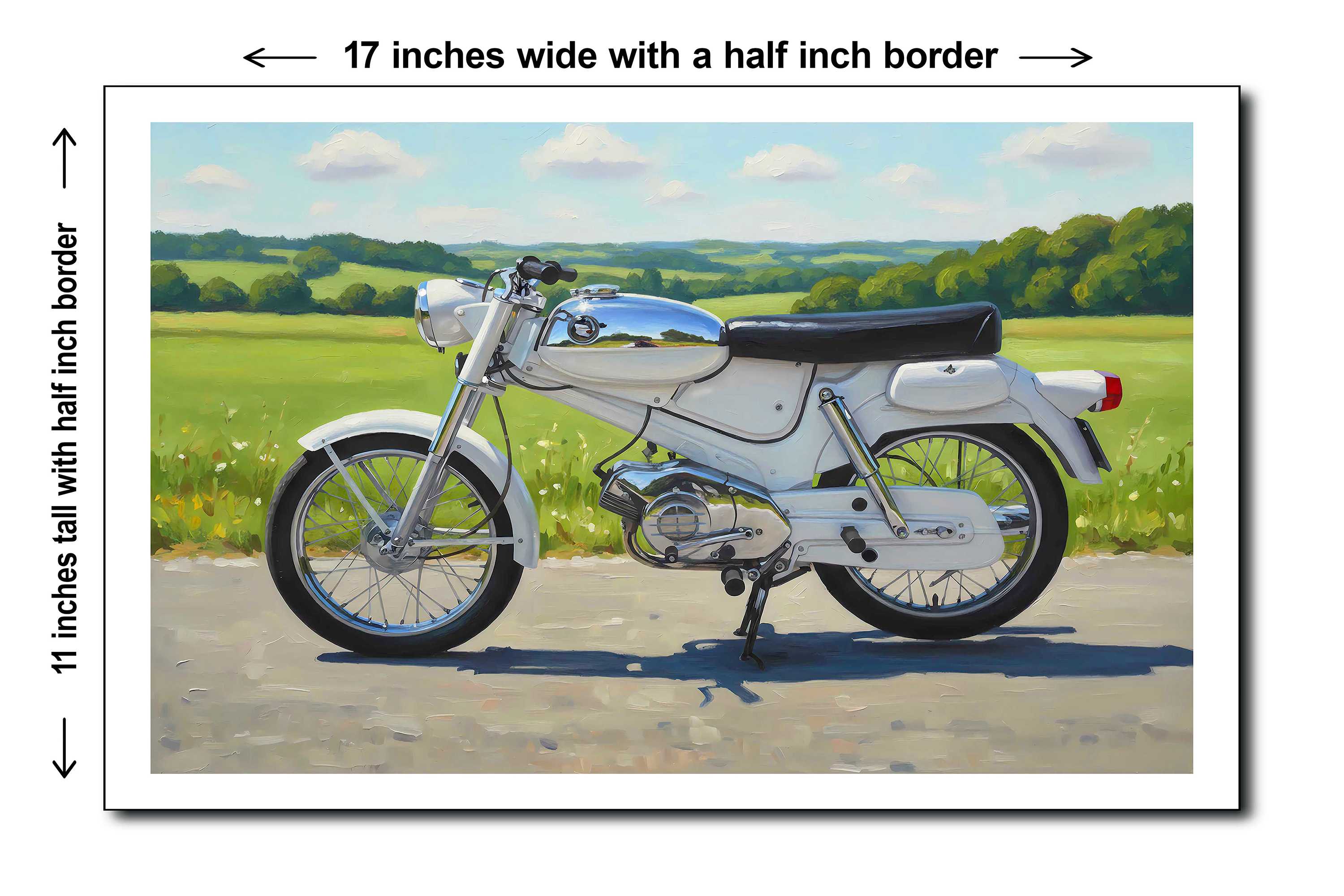1965 Sears Sabre 50 Motorcycle - 11x17 Poster Art Print | eBay