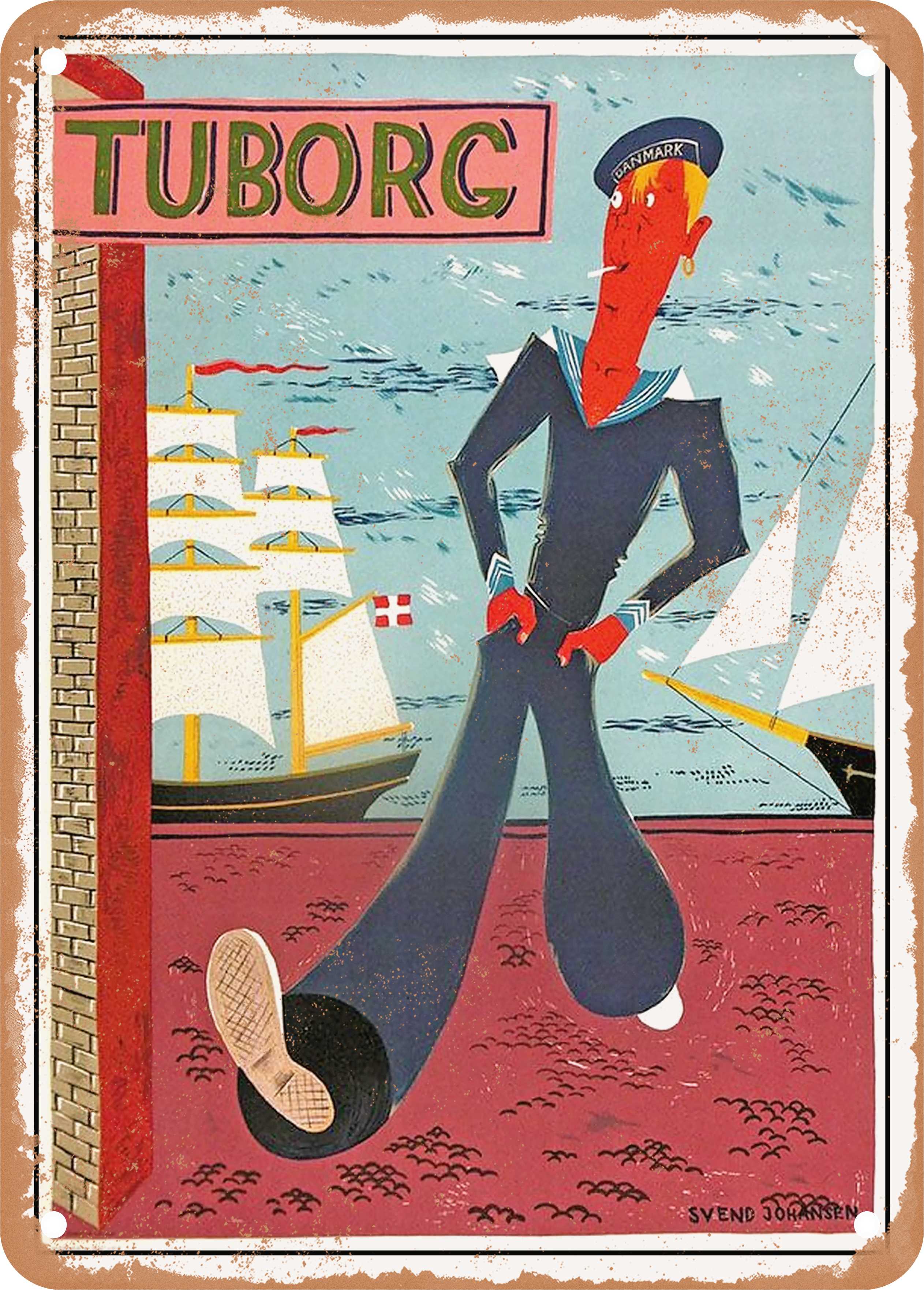 METAL SIGN - 1948 Tuborg Vintage Ad | eBay